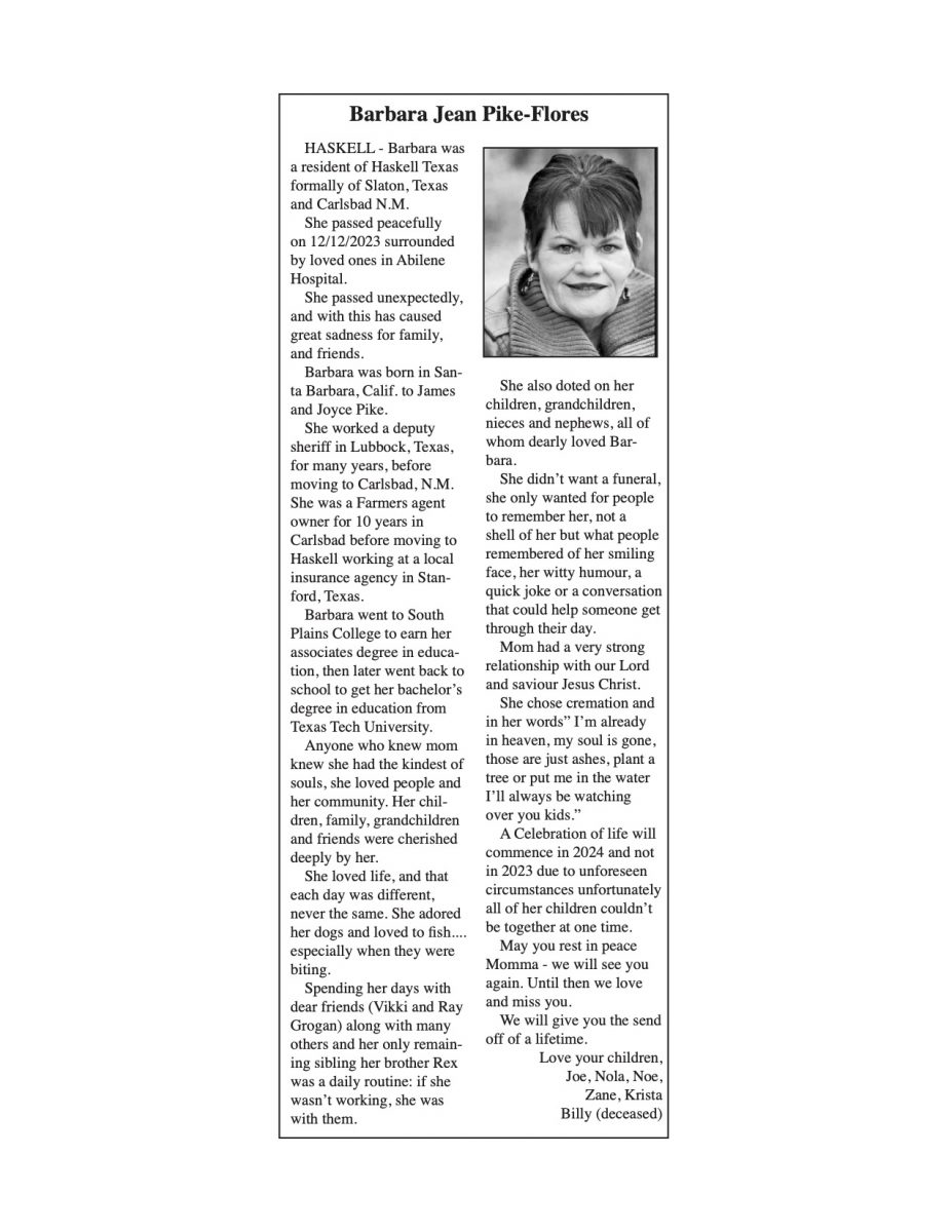 Barbara Jean Pike-Flores – The Slatonite